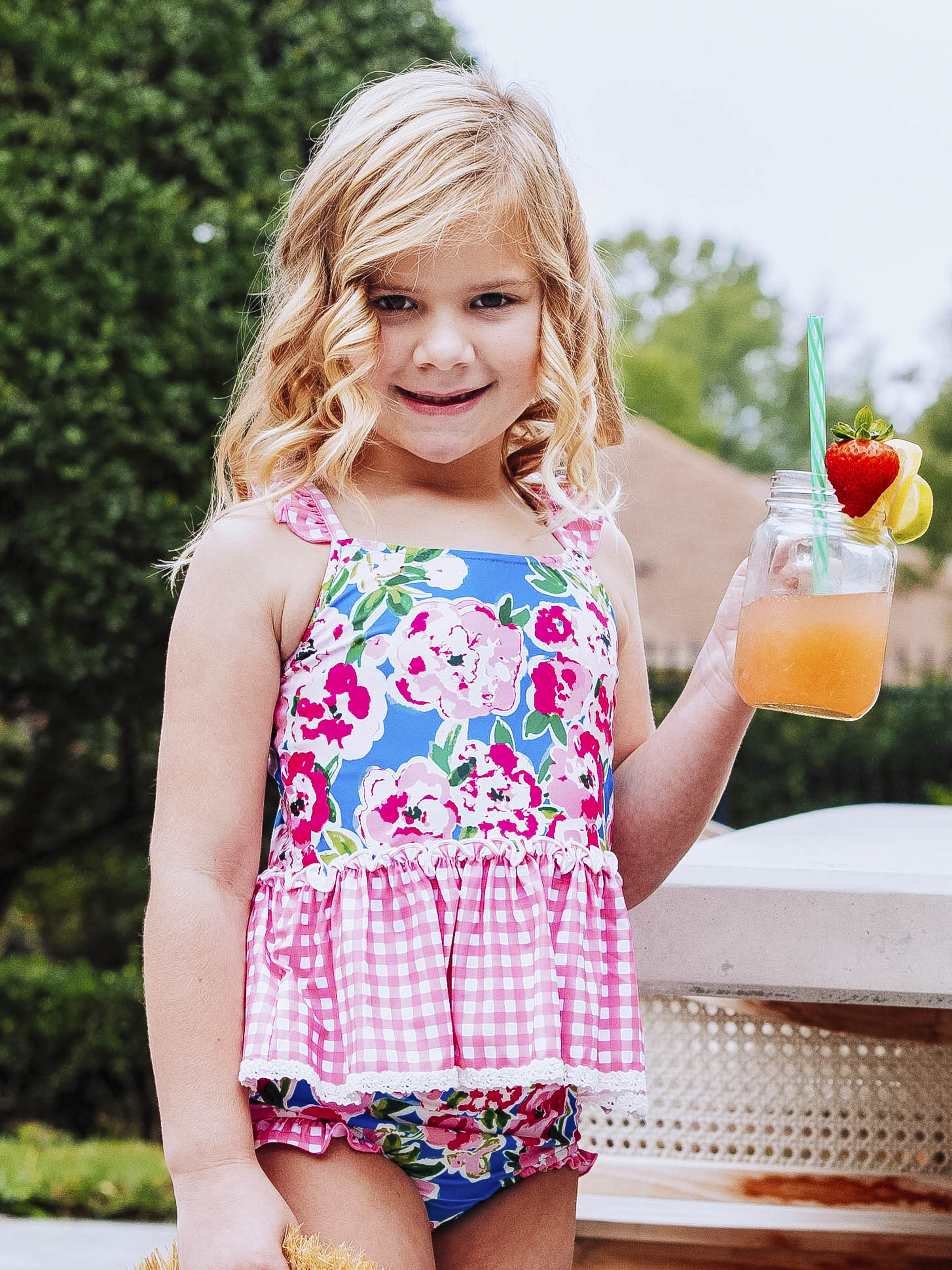 Maddi Tankini Joyful Poppies SweetHoney Clothing