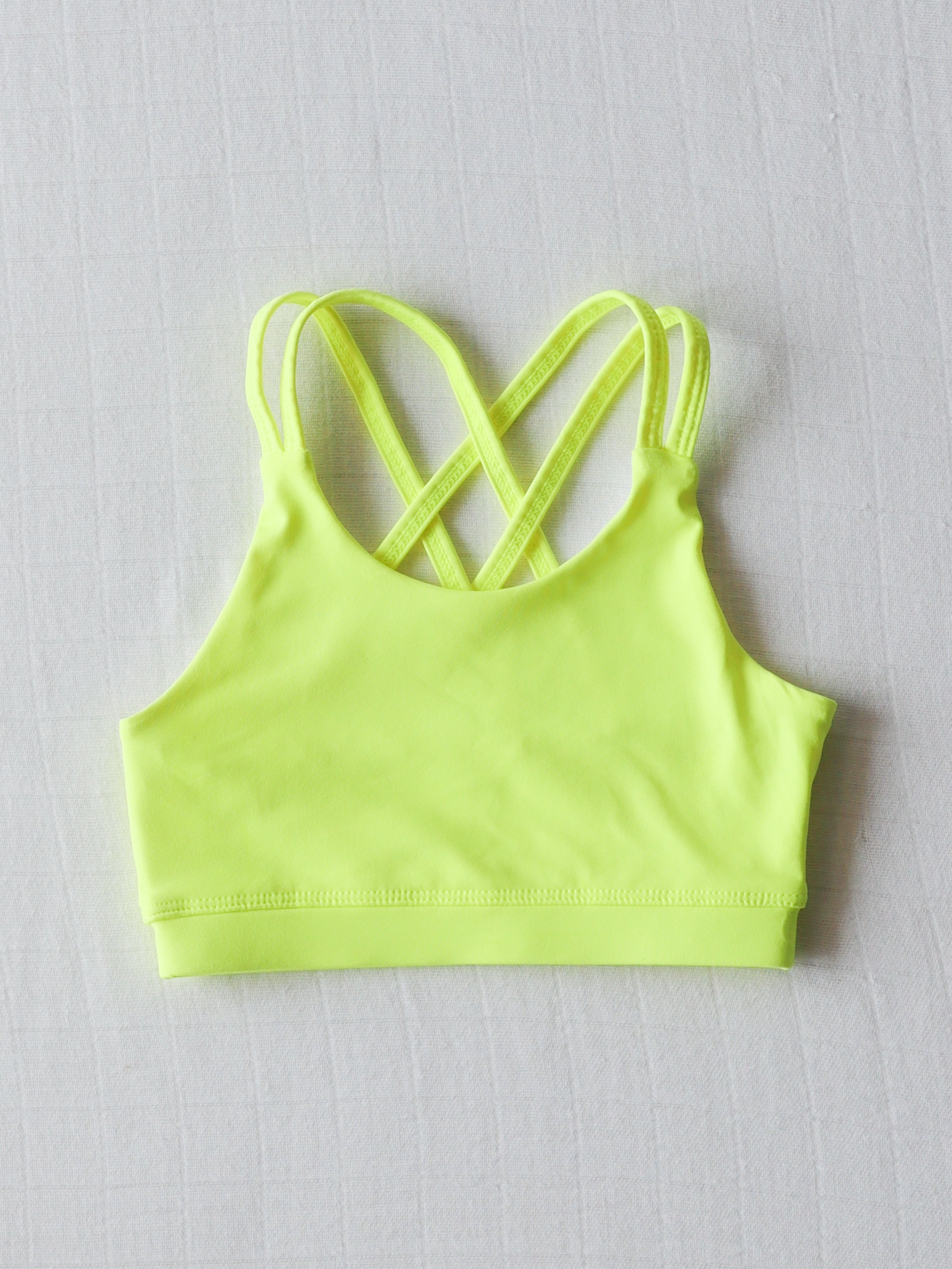 Empower Crop - Neon Yellow - SweetHoney Clothing