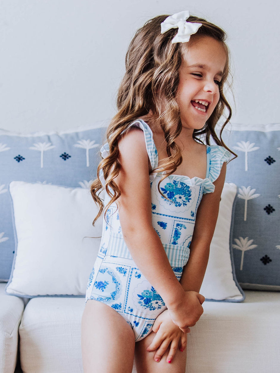 Girls One Piece Swimsuits Sweethoney Clothing
