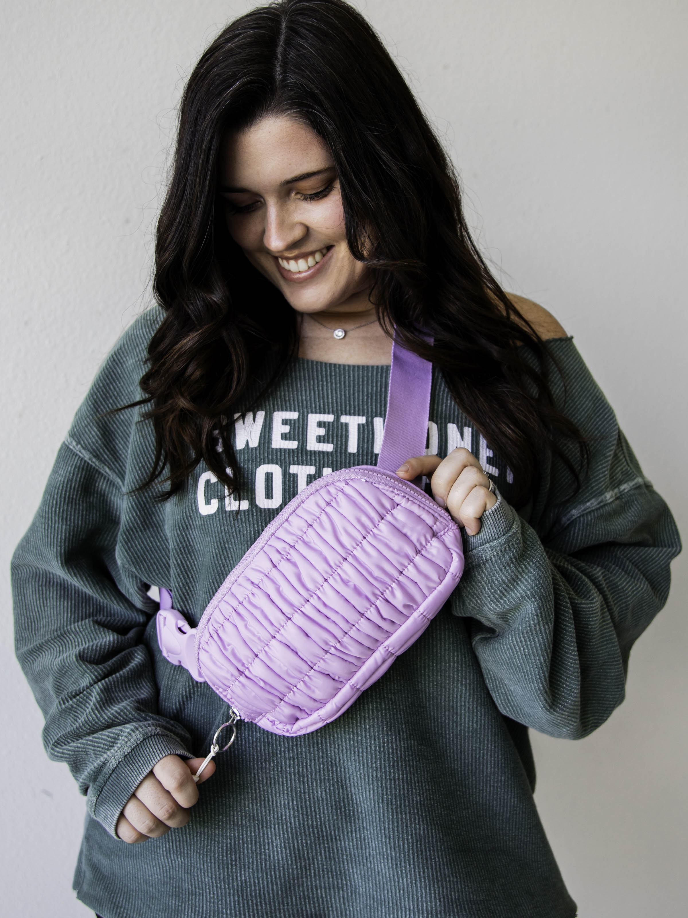 Puffer Belt Bag - Violet Eclipse - SweetHoney Clothing