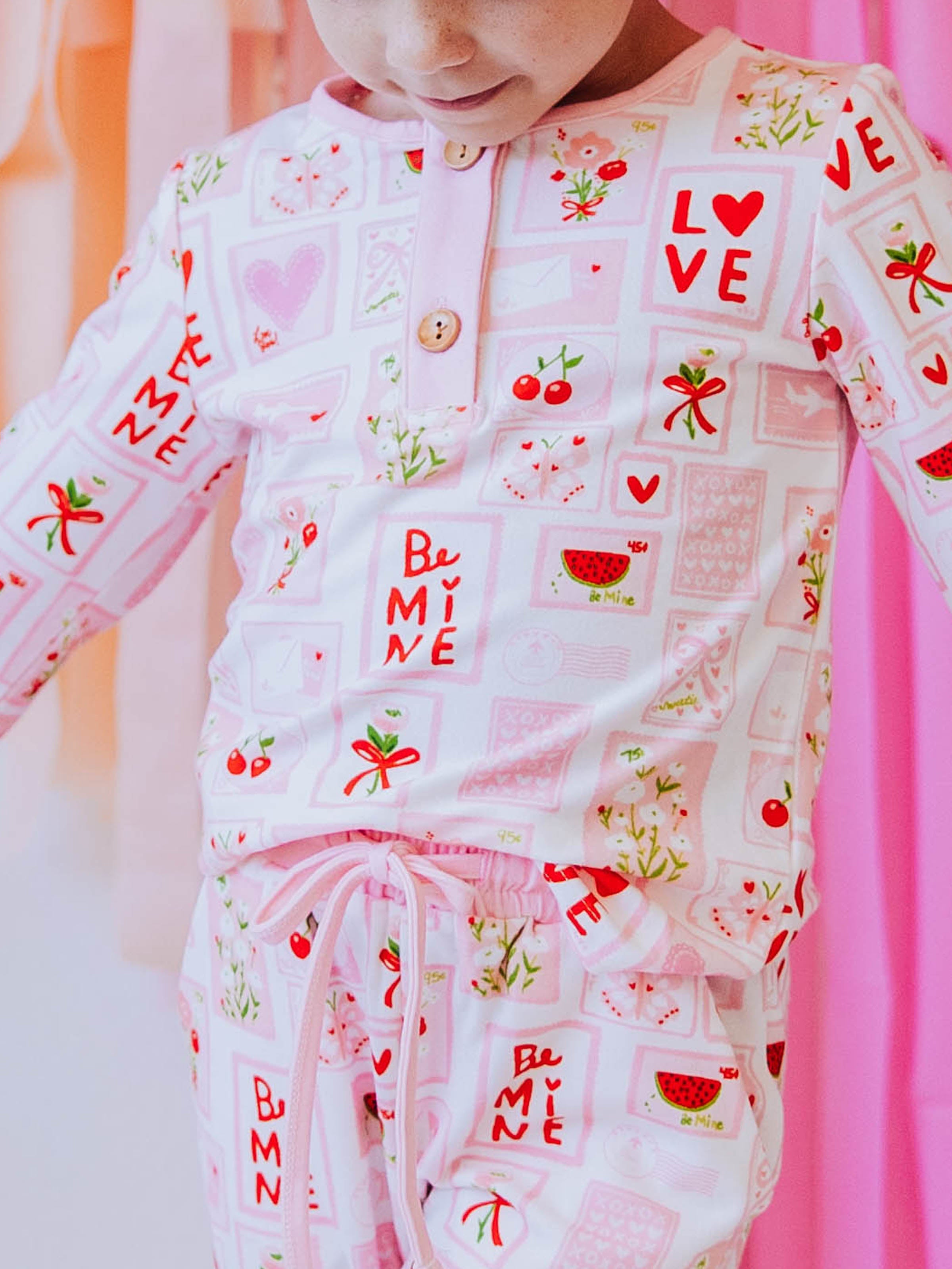 Jogger Play Set Love Stamps SweetHoney Clothing