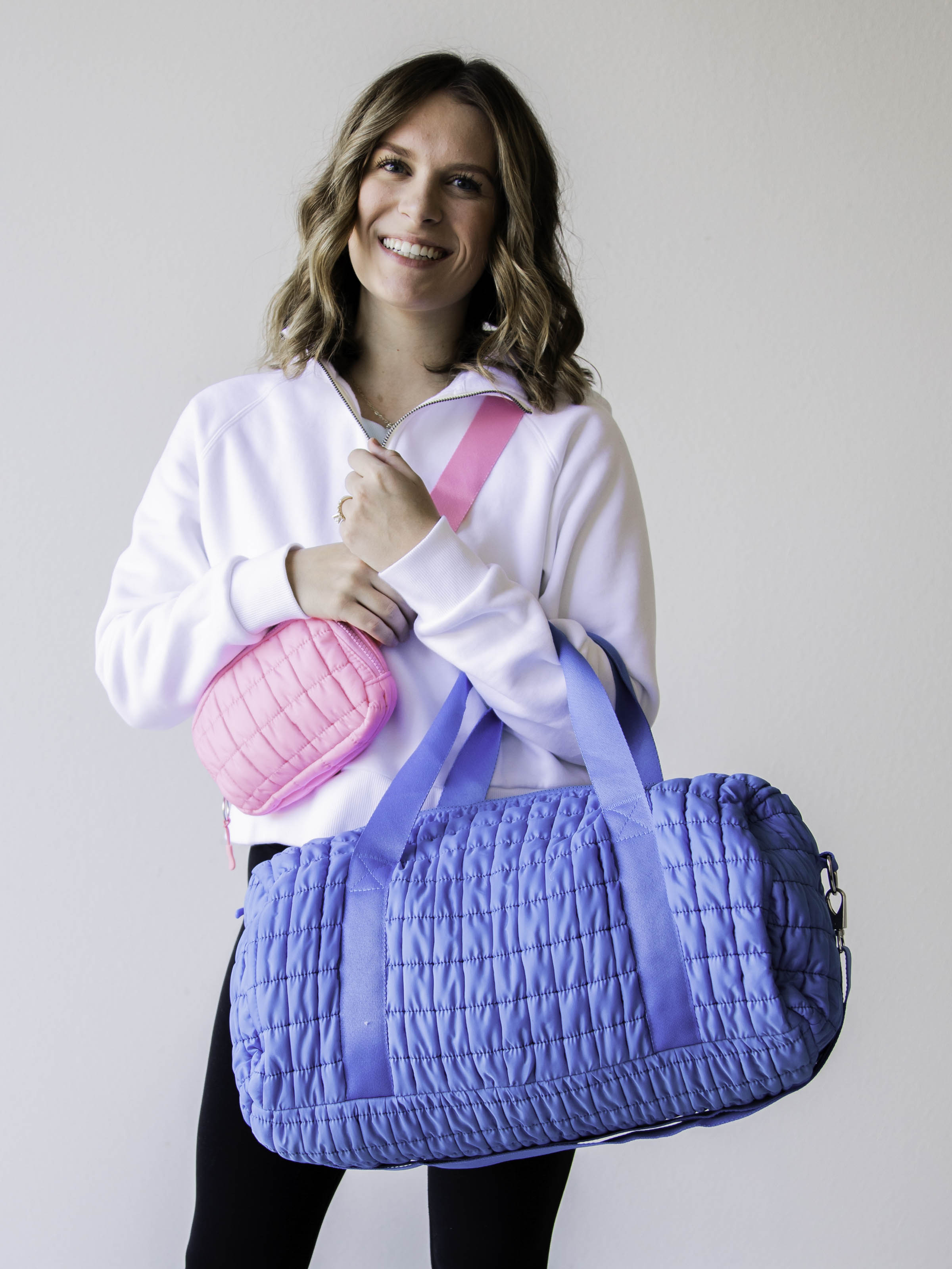 Puffer Duffle - Royal Blue - SweetHoney Clothing