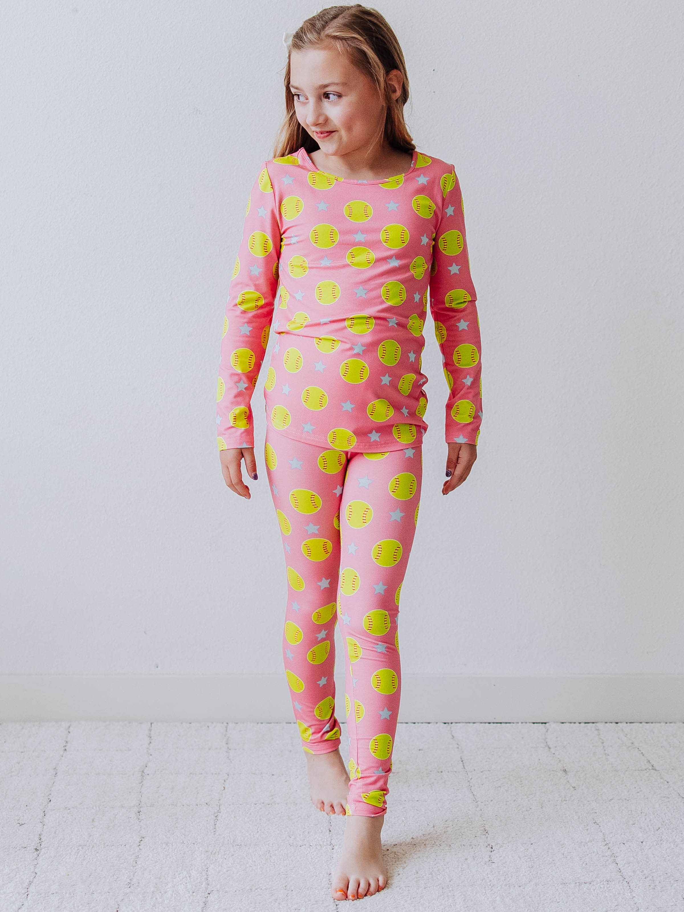 Cloud Fitted Pajamas Softballs SweetHoney Clothing Cloud Fitted Pajamas Softballs SweetHoney Clothing