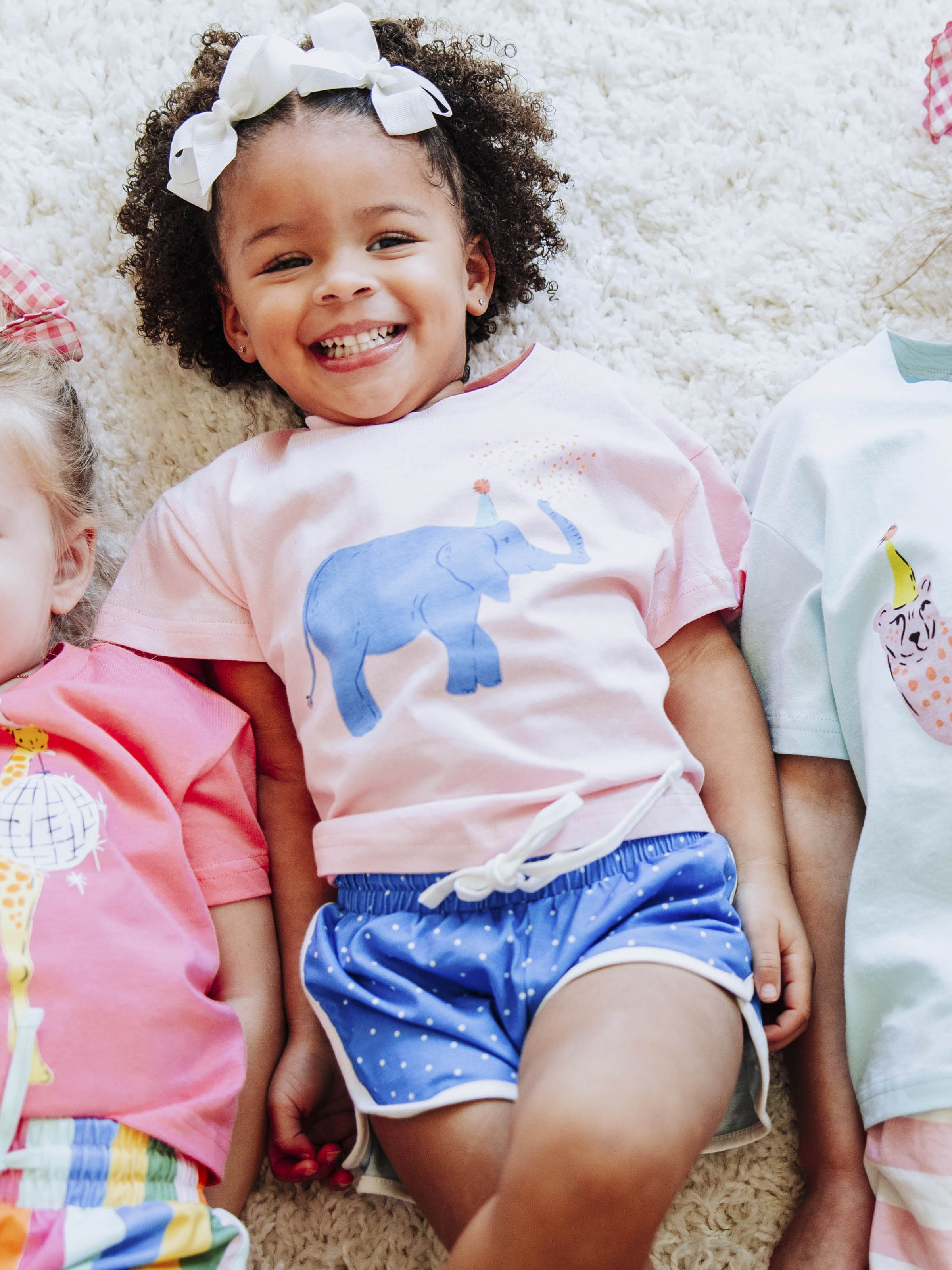 Graphic Tee - Confetti Poppin' Elephant - SweetHoney Clothing