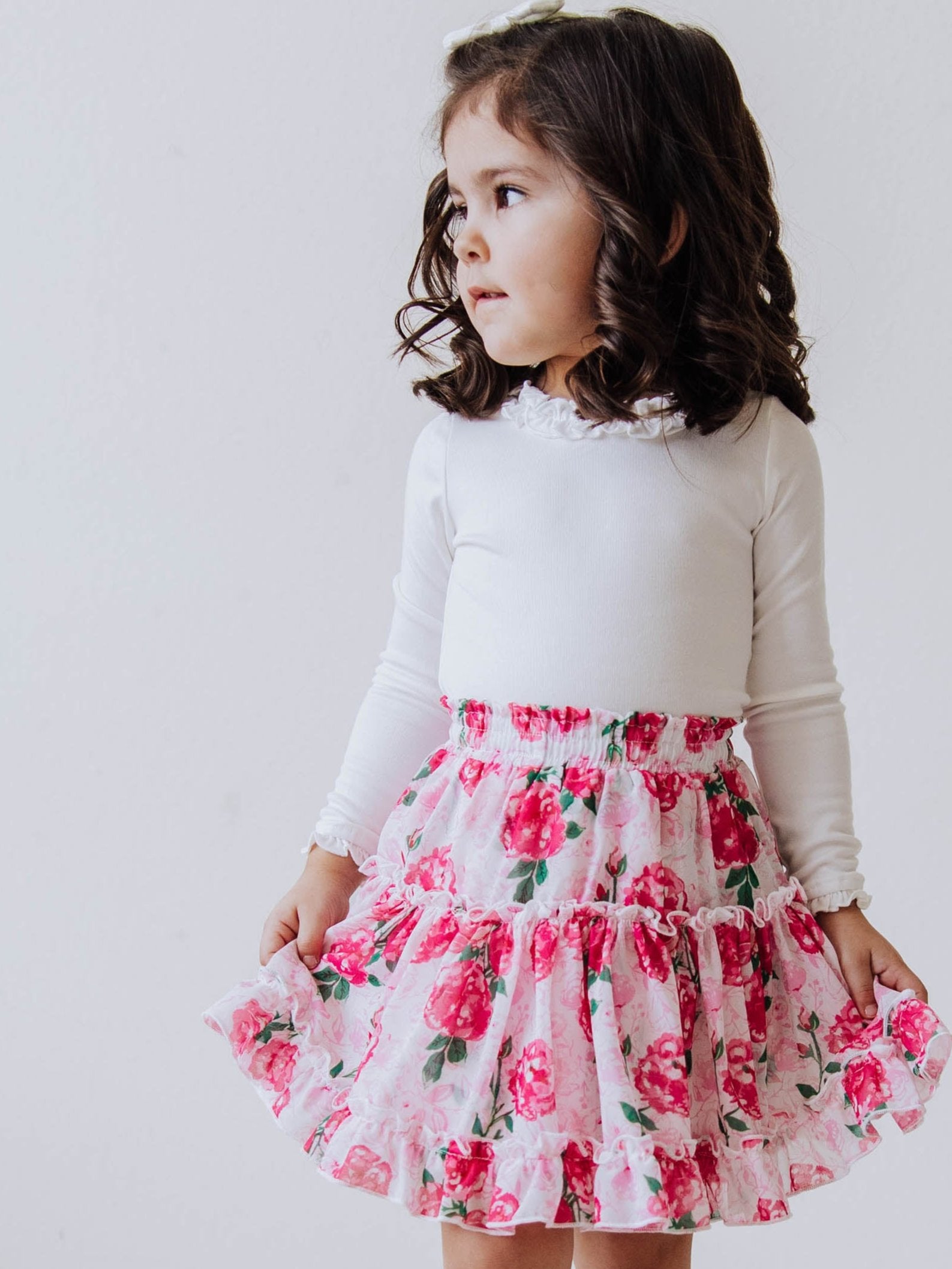 Ruffled Layering Top - Ivory (Flawed) - SweetHoney Clothing