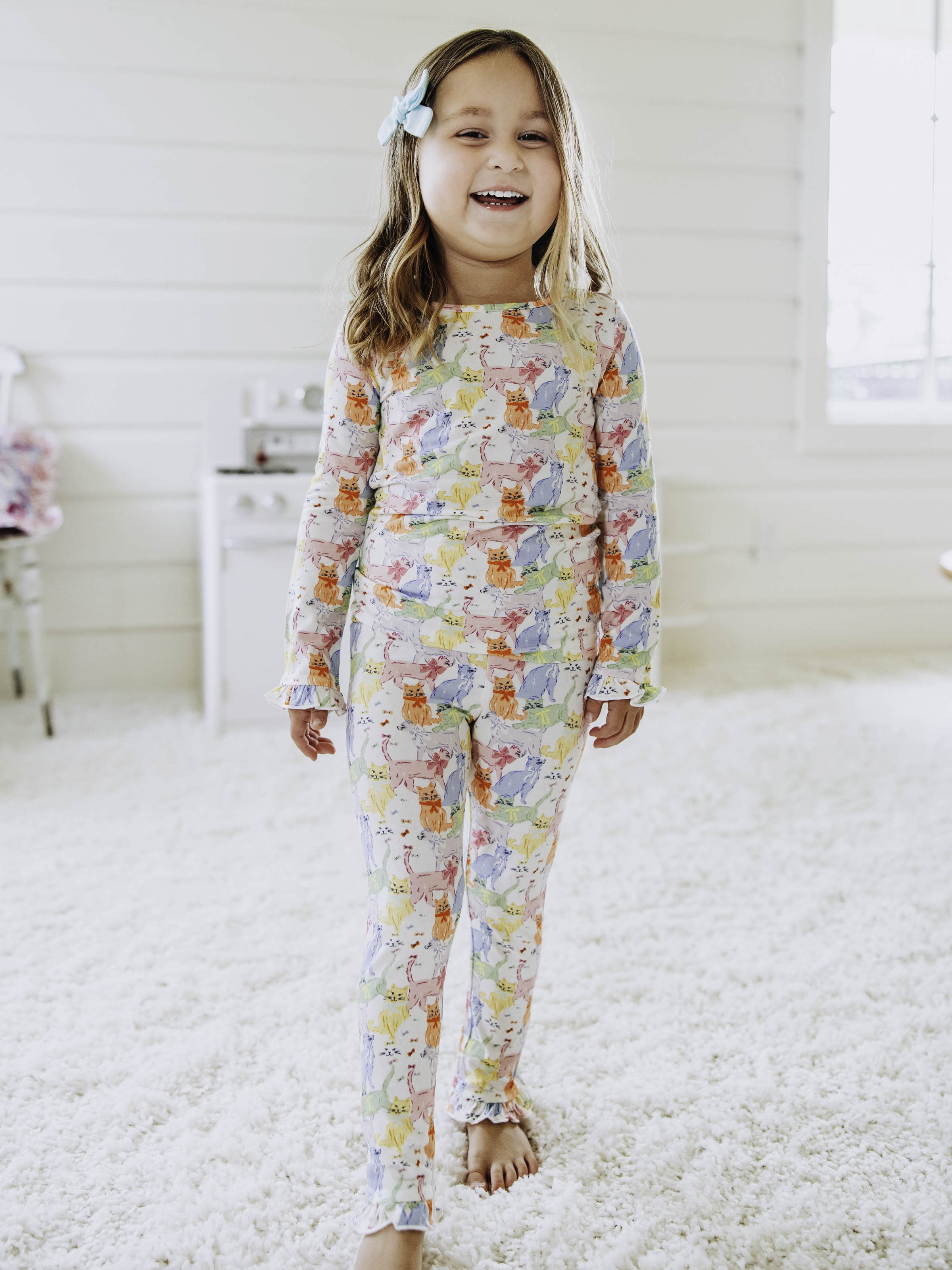 Cloud Fitted Ruffled Pajamas - Benjamin Button - SweetHoney Clothing