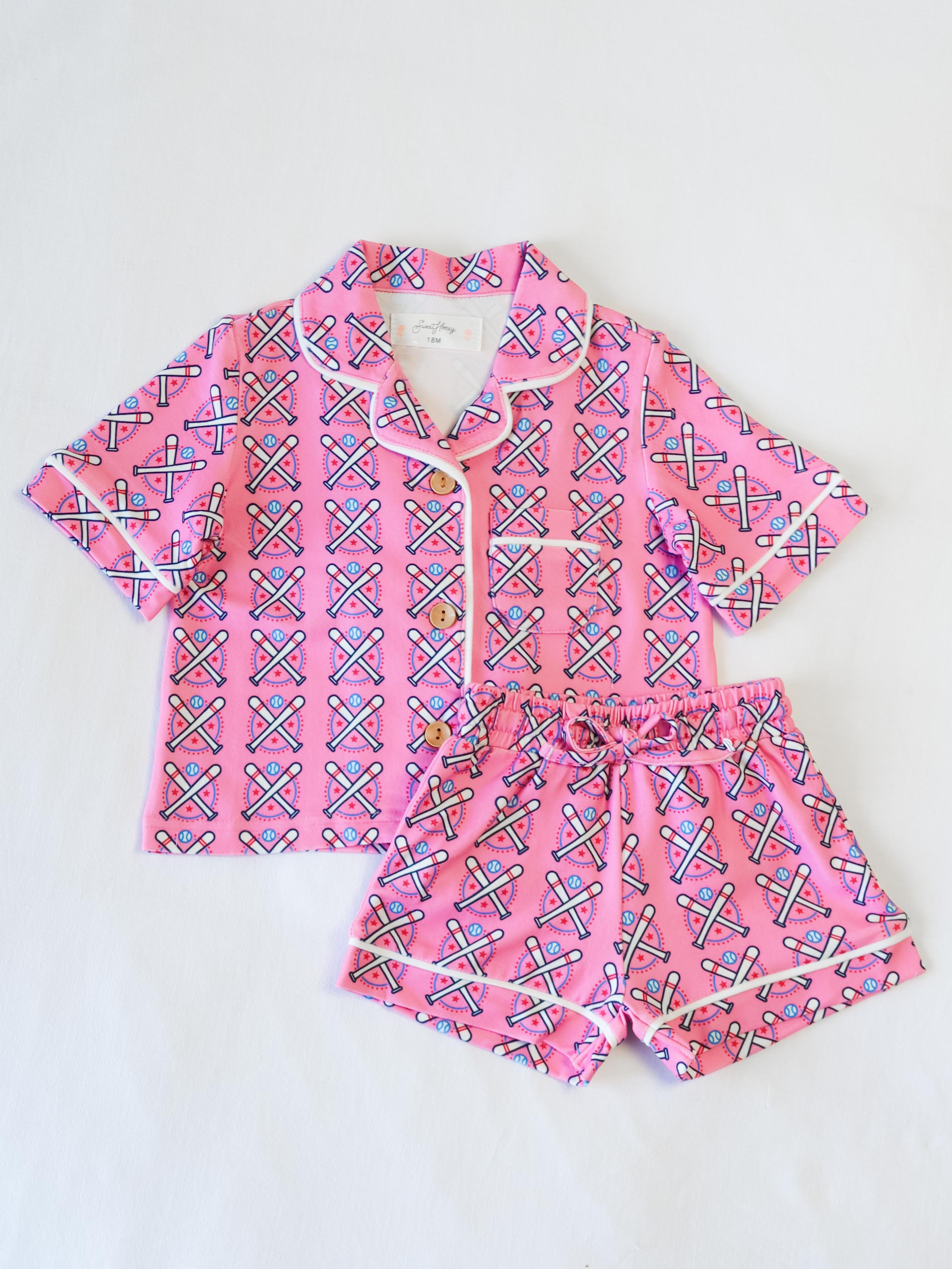 Everyday Play Set - Baseball Bats Pink - SweetHoney Clothing