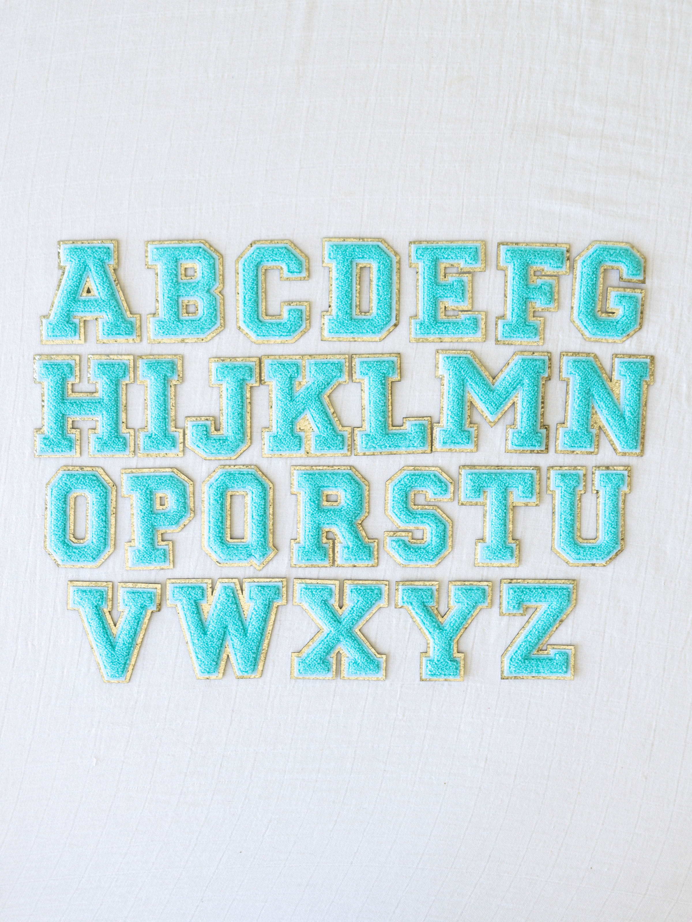Letter Patch - Hydrangea Blue - SweetHoney Clothing