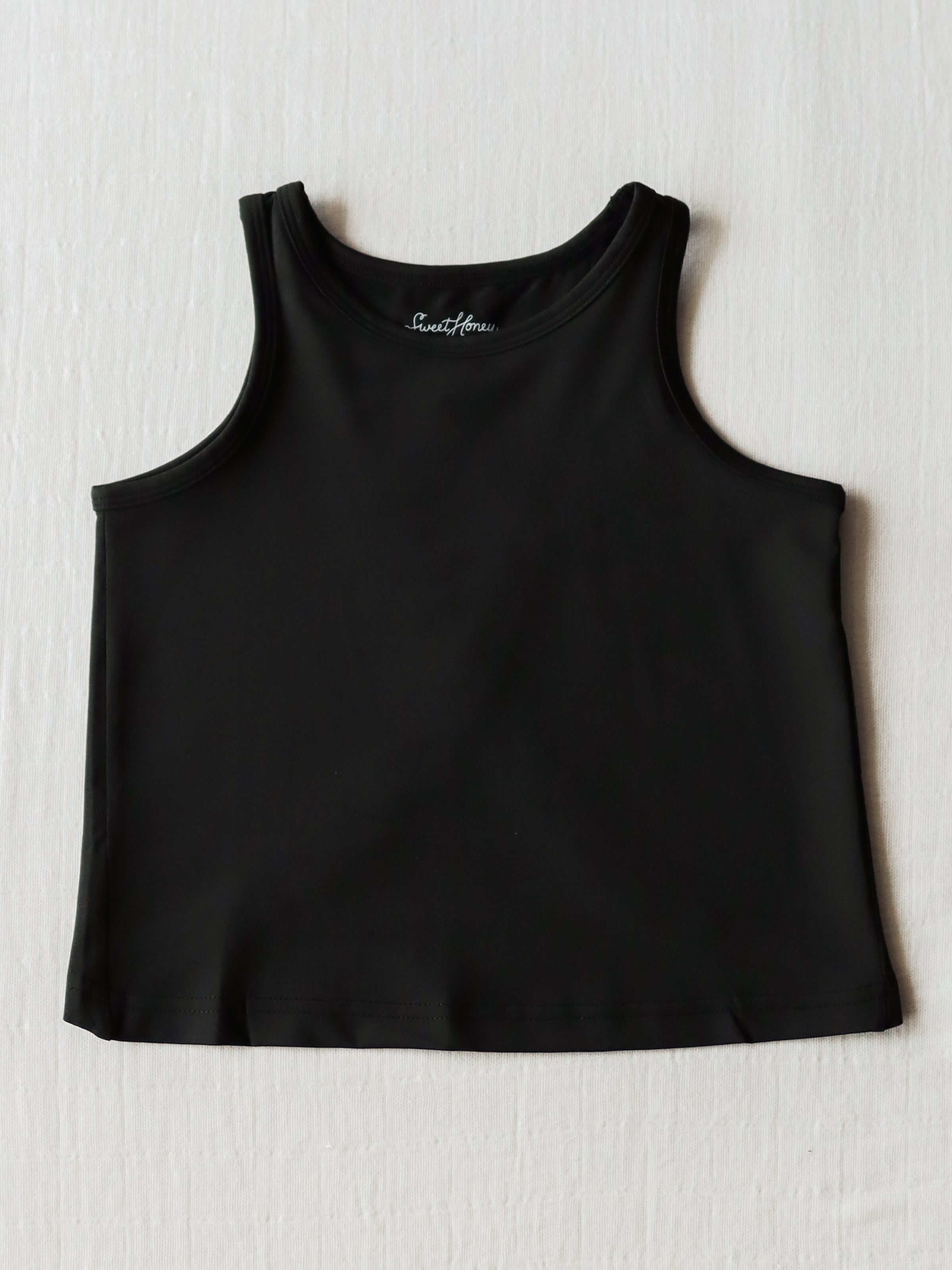 Motion Tank Black Solid SweetHoney Clothing Motion Tank Black Solid SweetHoney Clothing
