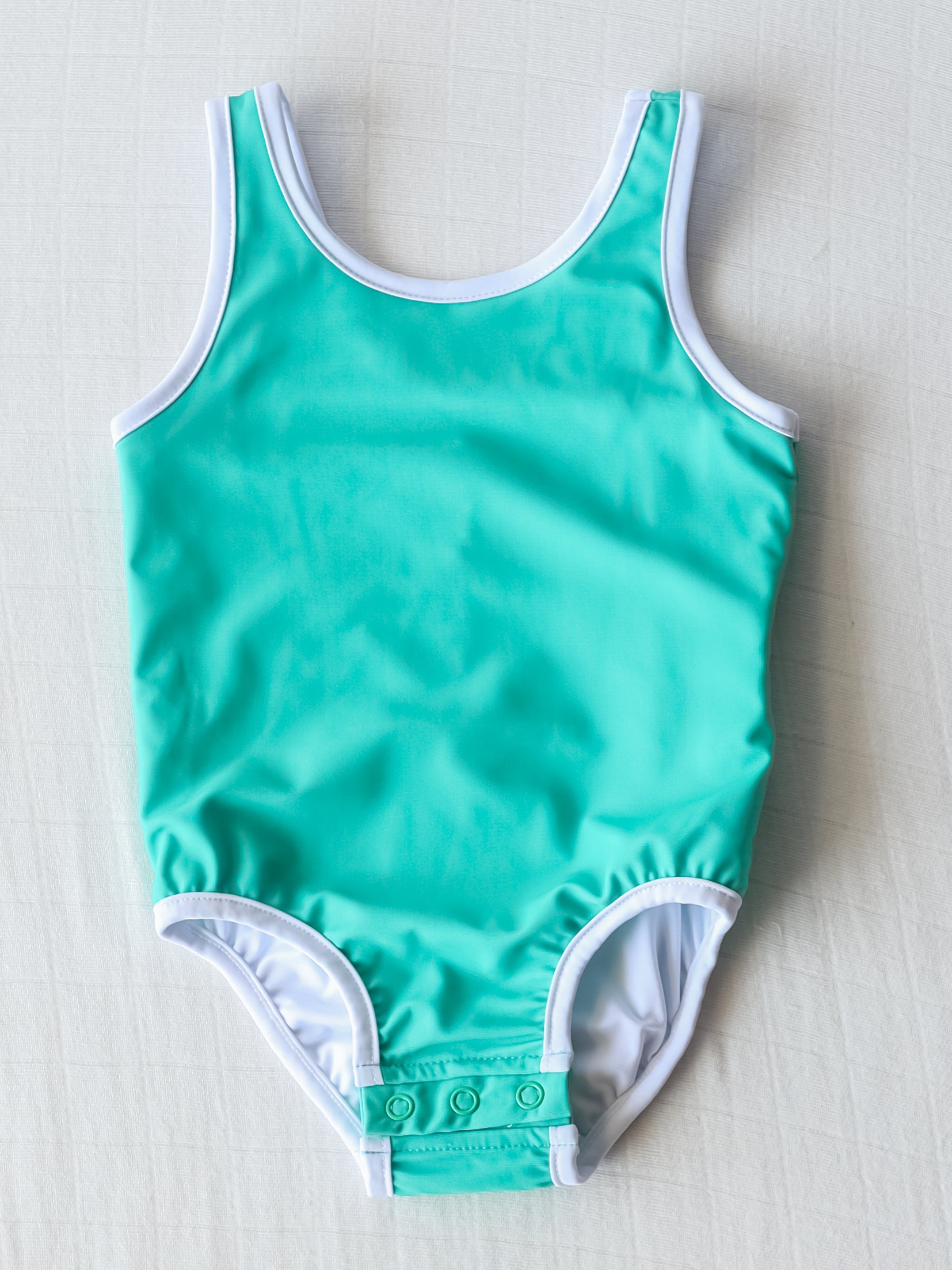 Solid One Piece - Aquatic Green - SweetHoney Clothing